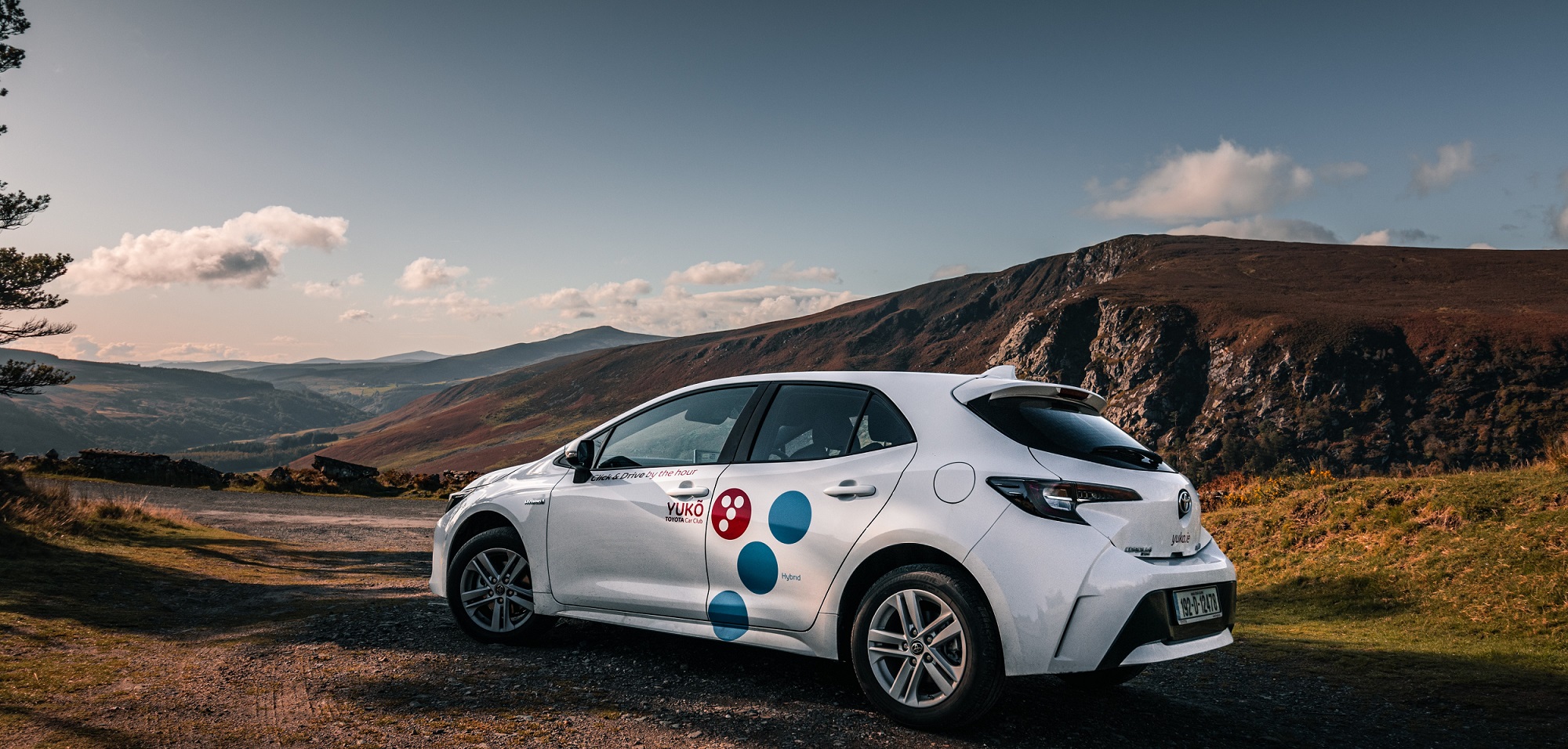 YUKÕ Toyota Car Club. Drive a Toyota by the hour in Dublin.